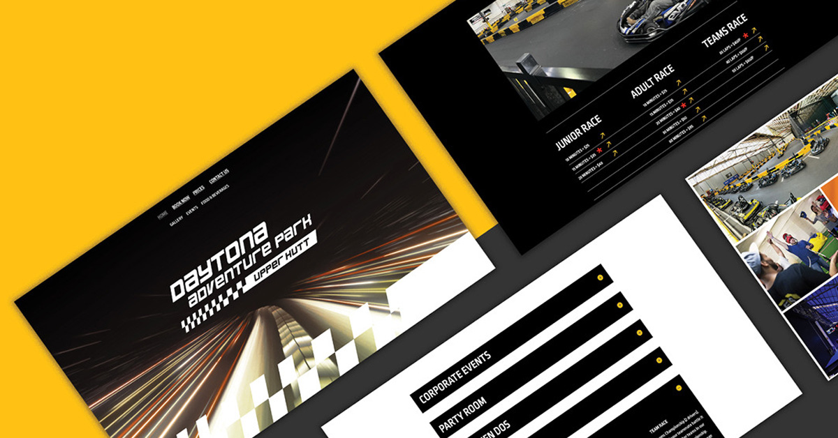 Daytona Adventure Park - Website - TBD Digital | Wellington, New Zealand